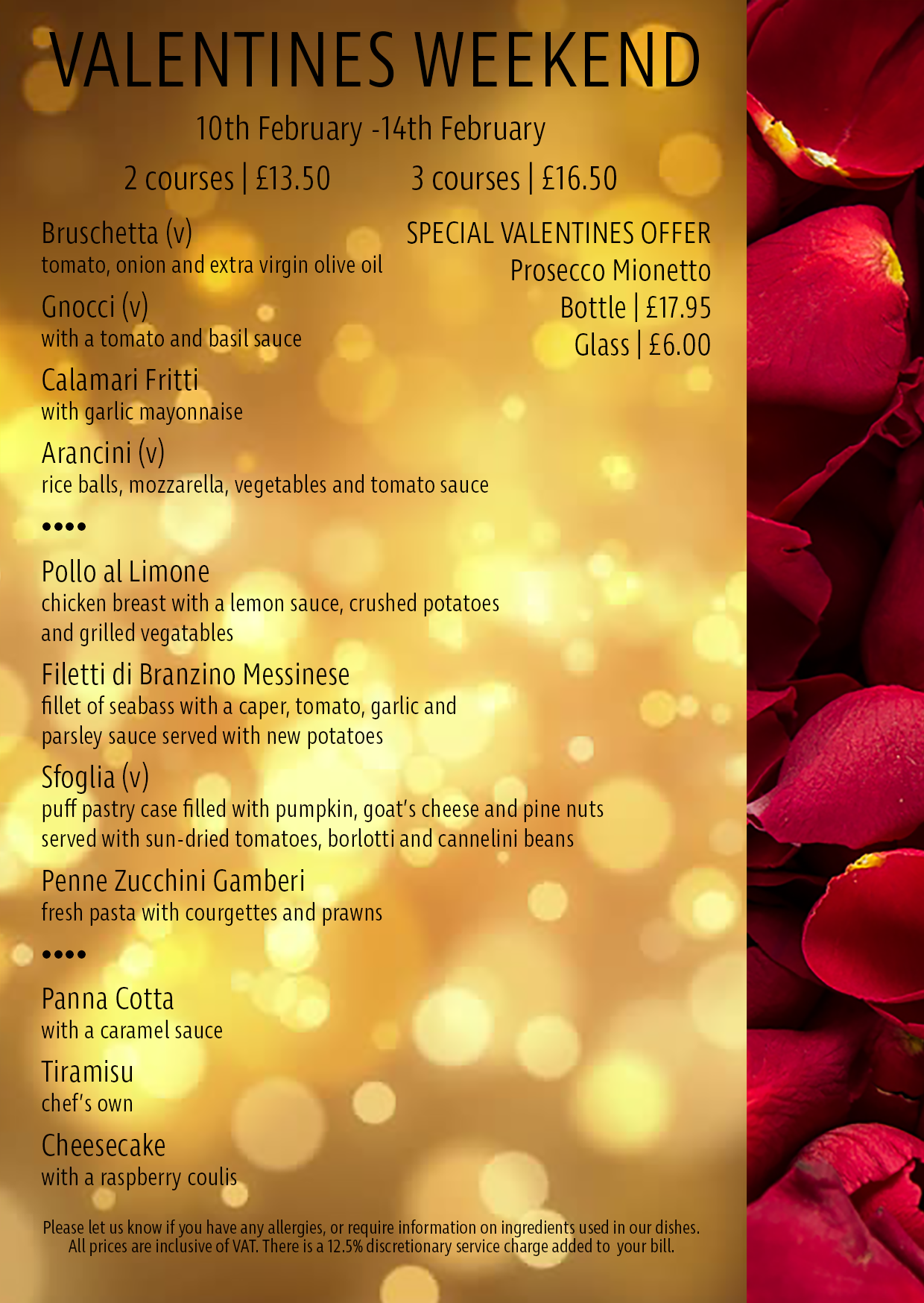 Valentines Menu 2017.pdf | Sicily Italian Restaurant London